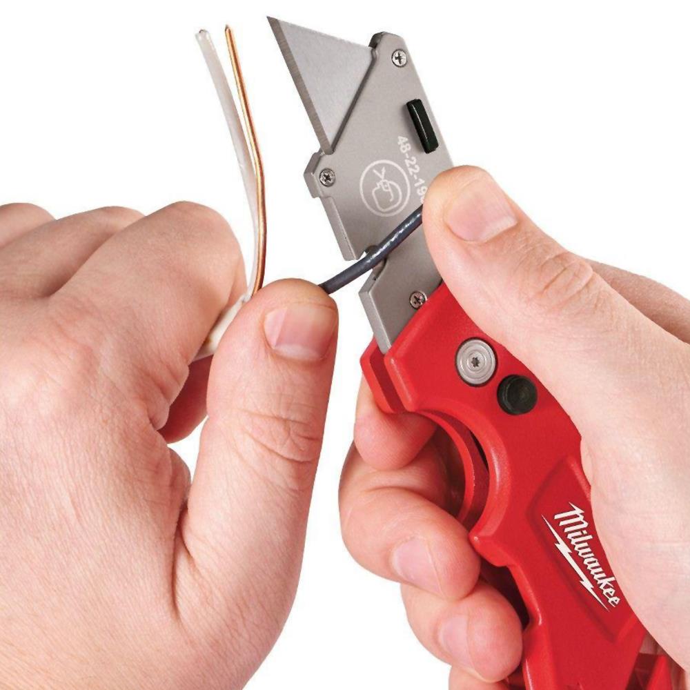 Milwaukee 48-22-1502 Fastback II Flip Folding Utility Knife available online - Caulfield Industrial