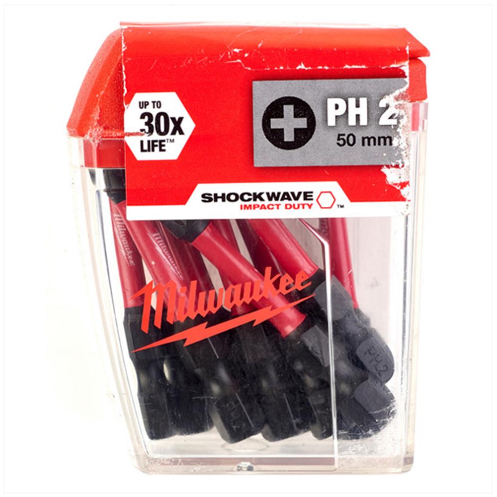 Milwaukee 4932430866 10 Piece Shockwave Impact Duty PH2 50mm ...
