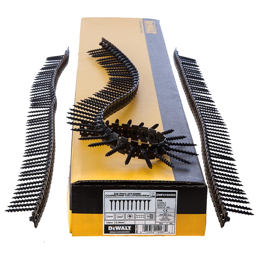 DeWALT DWF4100 Coarse Thread Collated Screws available online ...
