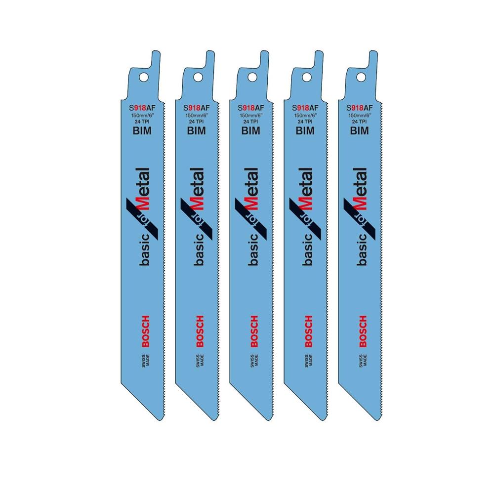 Bosch S918A 5 Piece Metal Sabre Saw Blade available online - Caulfield ...