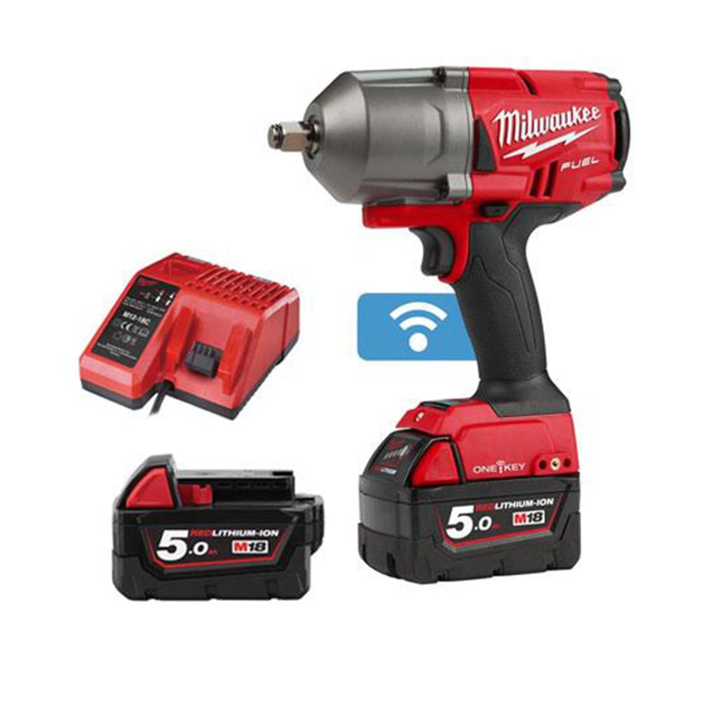 Milwaukee M18ONEFHIWF12-502X Fuel High-Torque 1/2" Impact Wrench with ...