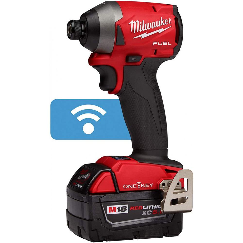 Milwaukee M18 ONEID2-502X 18 Volt One-Key Fuel 1/4" Hex Impact Driver ...