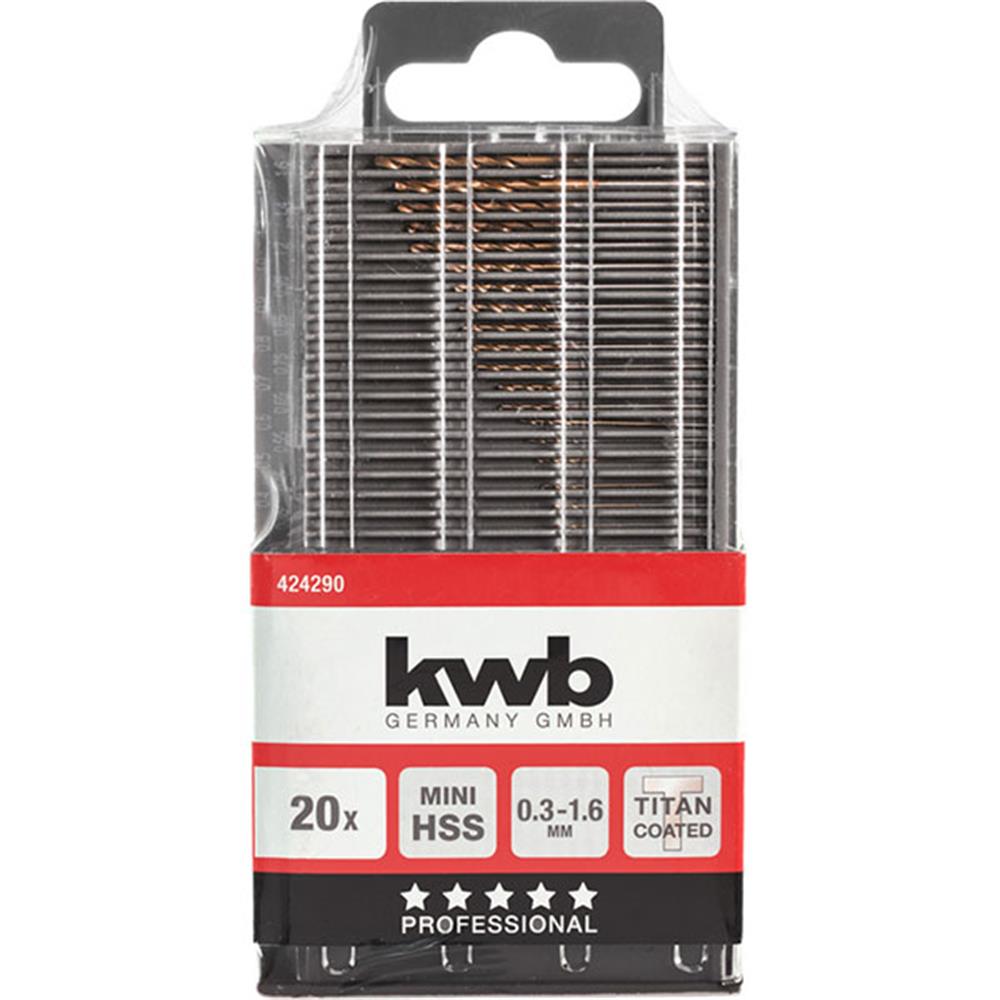 KWB HSS-M2 20 Piece Titanium Mini Drill Set available online ...