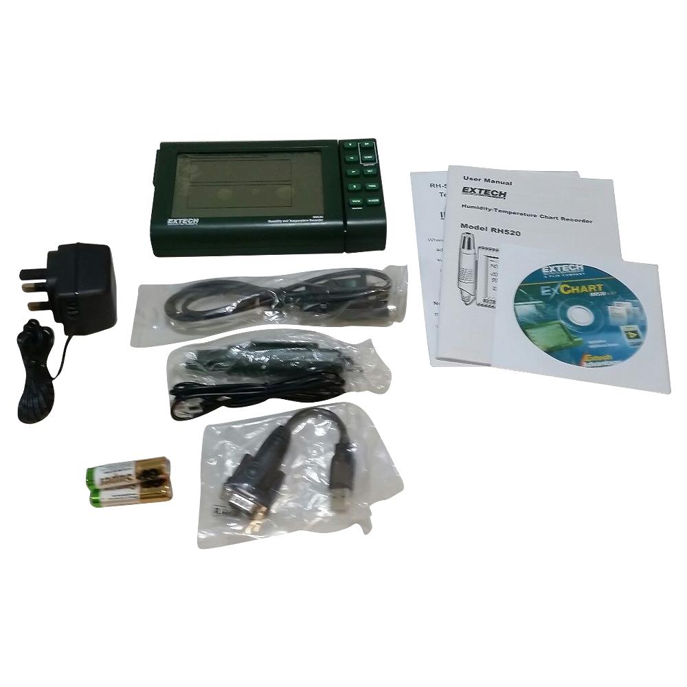 Extech RH520A-240 Humidity Temperature Chart Recorder available online - Caulfield Industrial