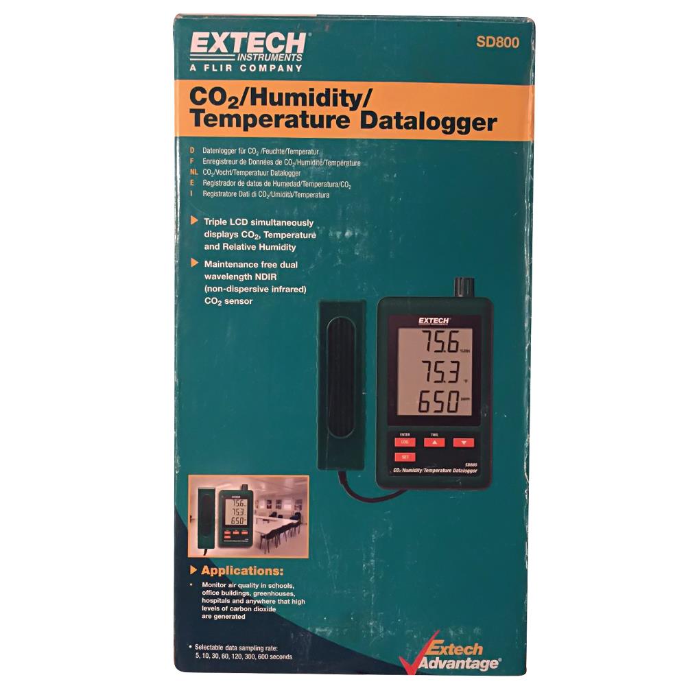 Extech SD800 CO2/Humidity Temperature Datalogger available online ...