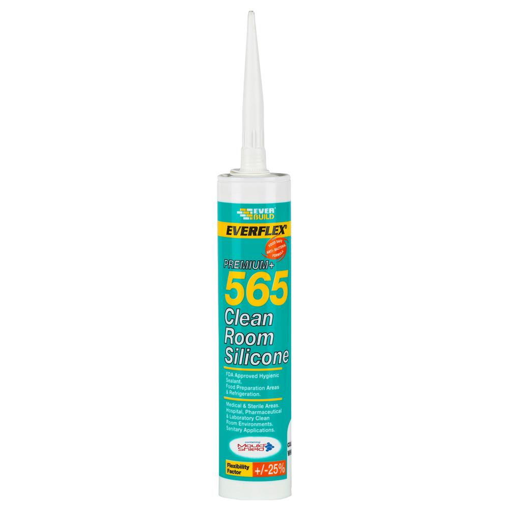 Everbuild 565 295ml Clean Room White Silicone Sealant available online ...