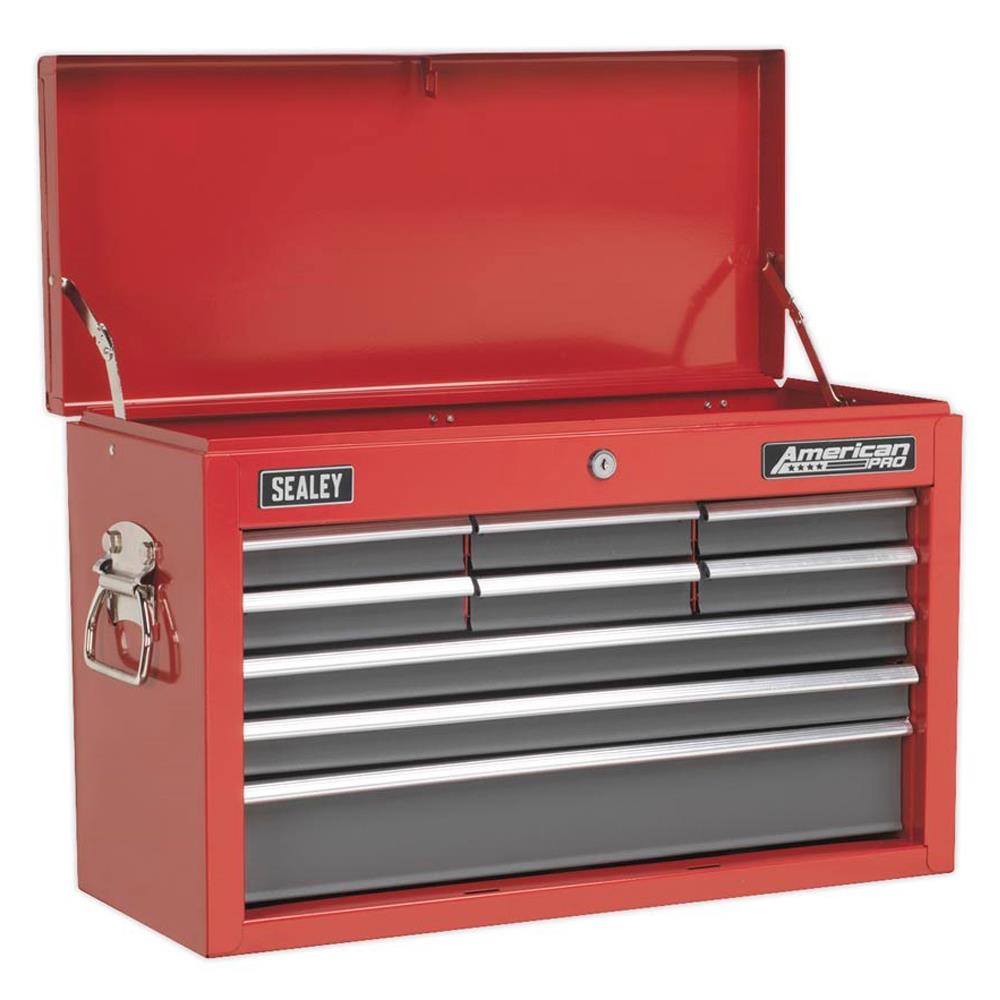 Sealey AP22509BB 9-Drawer Red/Grey American Pro Top Chest available ...