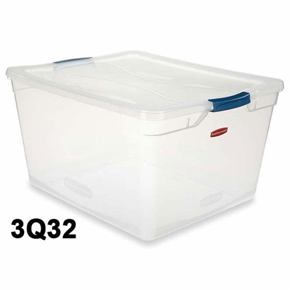Rubbermaid Clever Storage Container - Clear with Blue Latch available ...