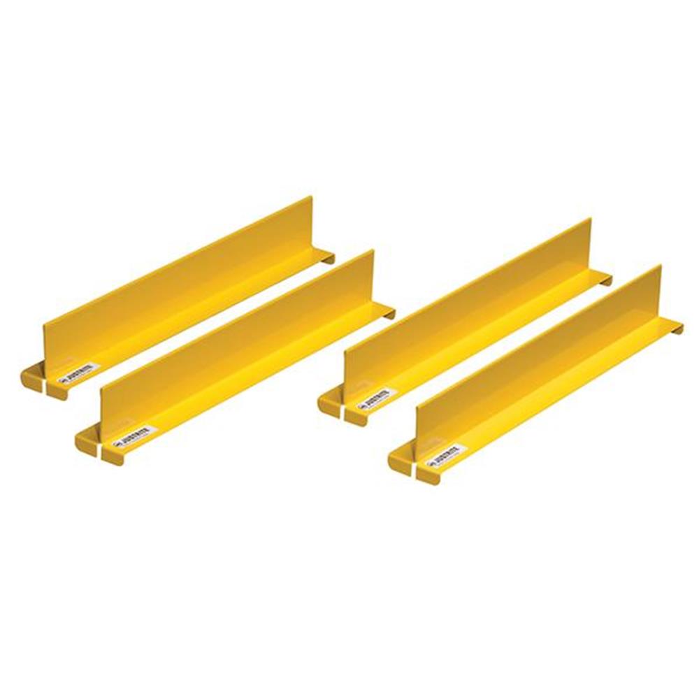 Justrite Yellow Shelf Dividers available online - Caulfield Industrial