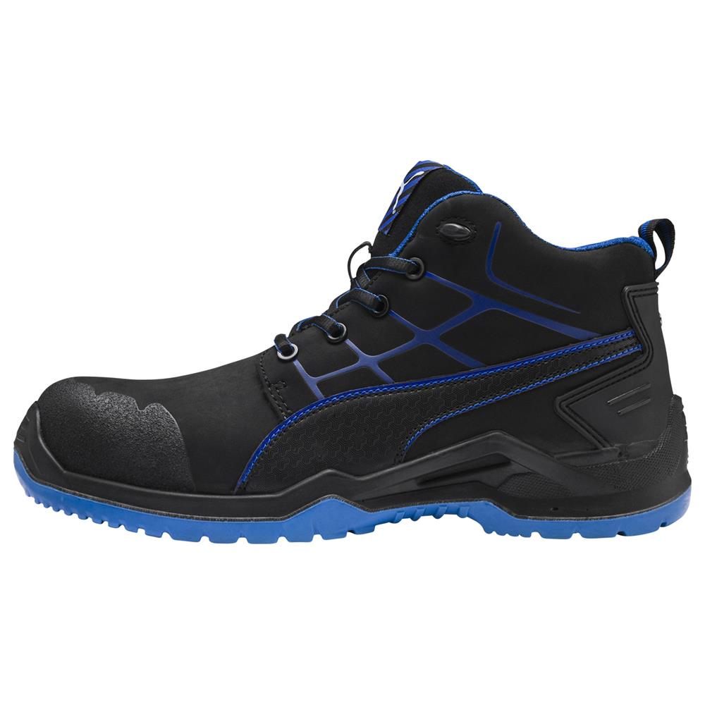 Puma Krypton Mid S3 SRC Black/Blue Safety Trainers available online ...