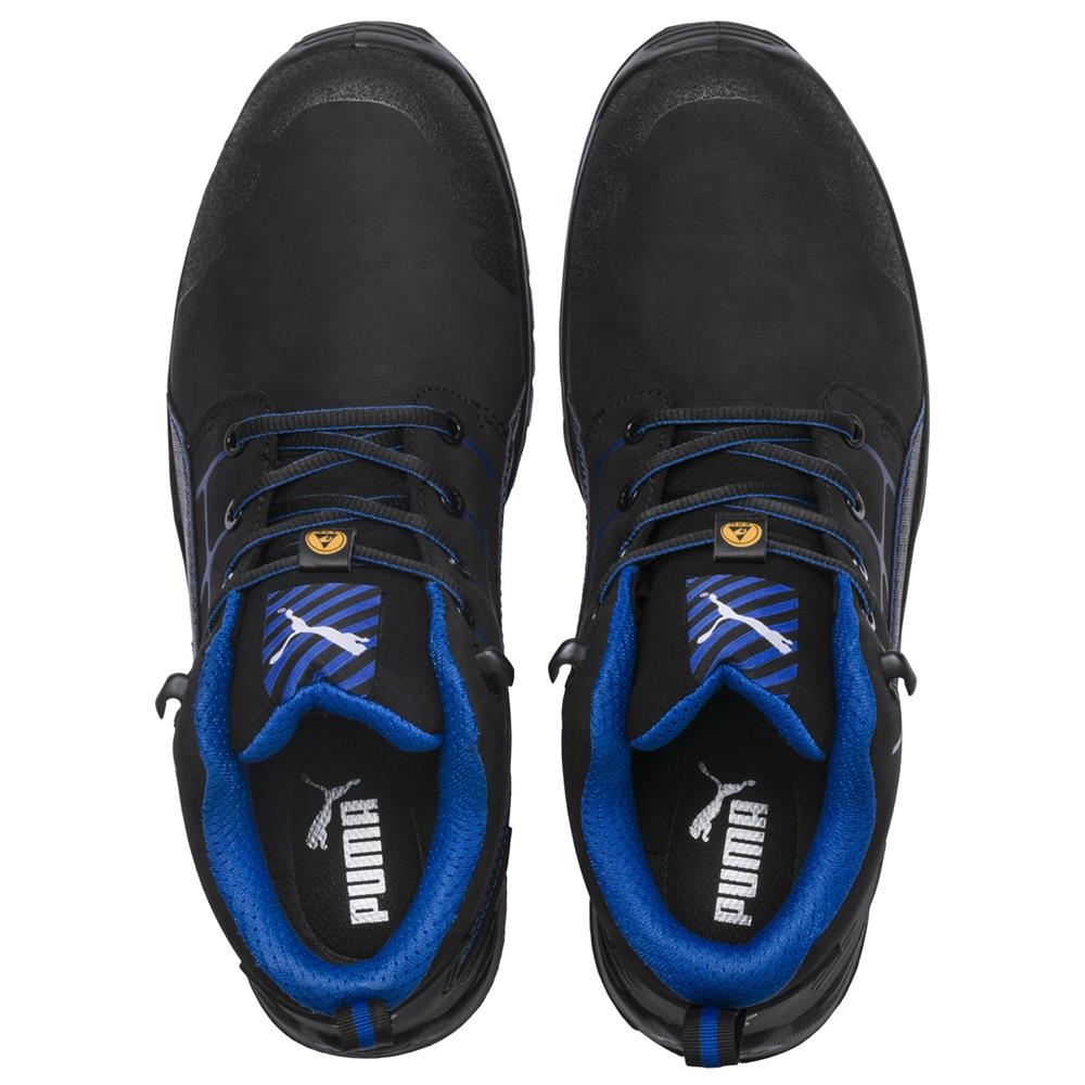 Puma Krypton Mid S3 SRC Black/Blue Safety Trainers available online ...