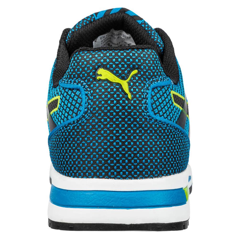 Puma Blaze Knit Low S1P Blue Safety Trainers available online ...