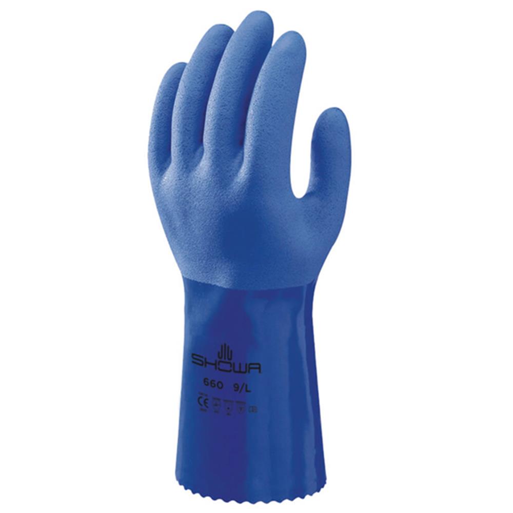 Showa 660 Blue Chemical Resistant Gloves available online - Caulfield ...