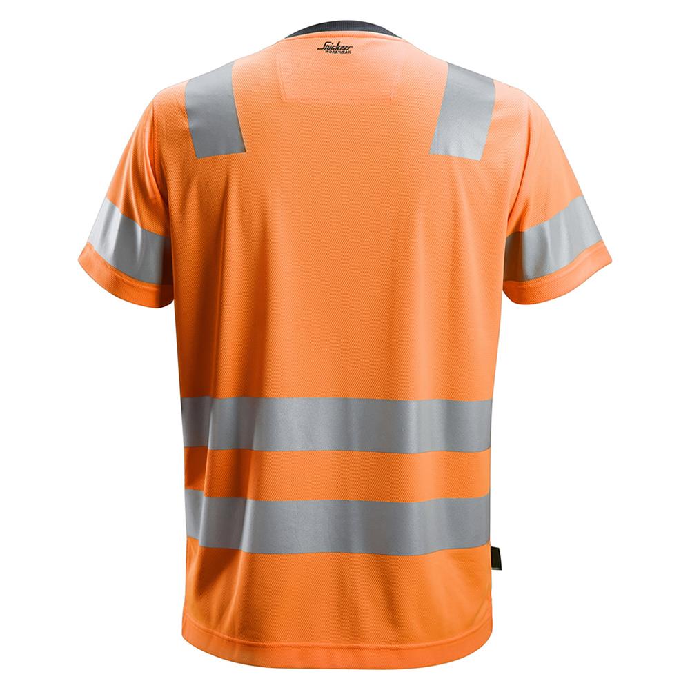Snickers 2530 Class 2 AllroundWork High-Visibility T-Shirt - Orange ...