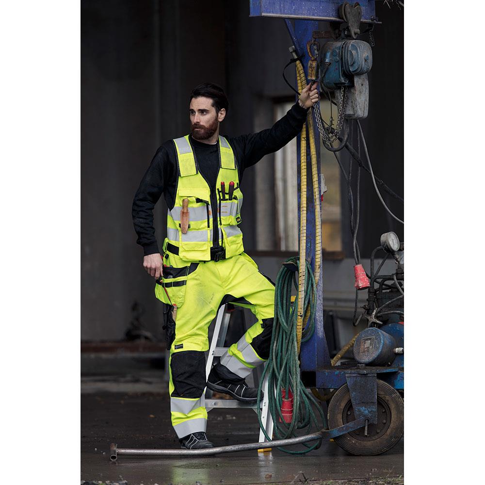 Snickers 4230 AllroundWork High-Visibility Tool Vest - Yellow/Black ...