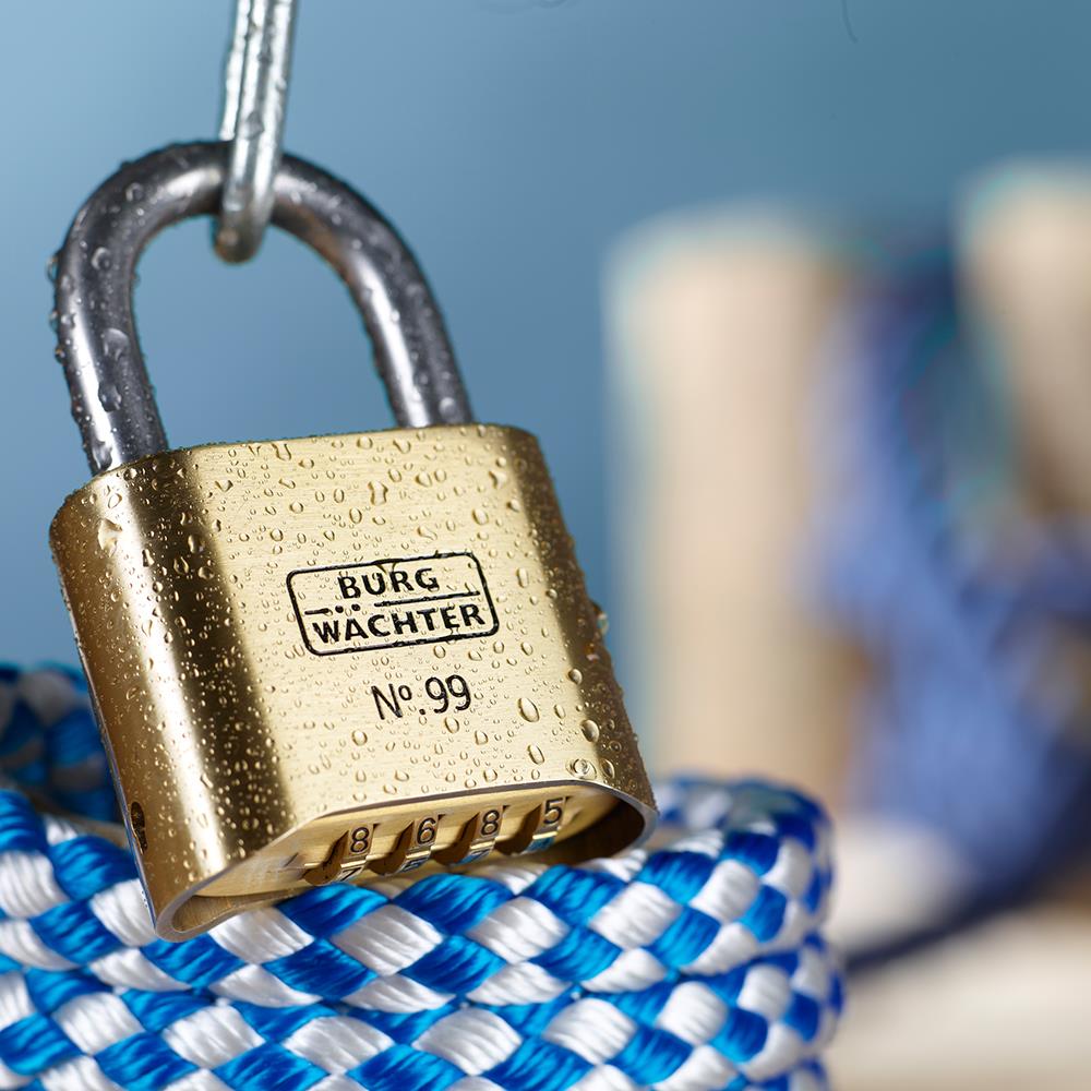 Burg 99NI50SB Rust-Free Brass Combination Padlock available online ...