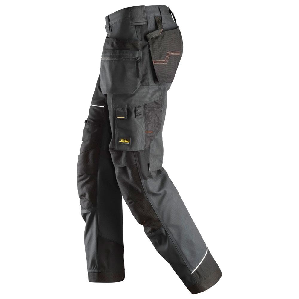 Snickers 6214 RuffWork Canvas Work Trousers Steel Grey/Black available ...