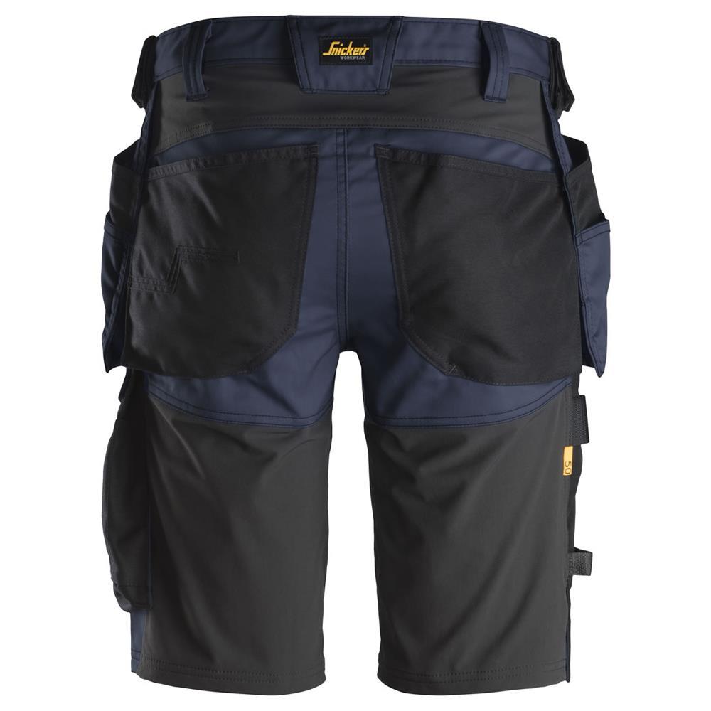 Snickers 6141 AllroundWork Holster Pockets Stretch Shorts - Navy/Black ...