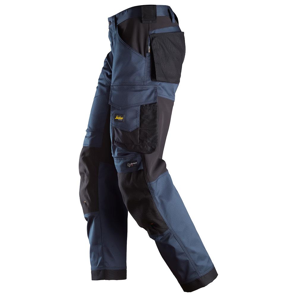 SNICKERS 6351 Stretch Loose Fit Non Holster Pocket Trousers, Navy/Black ...
