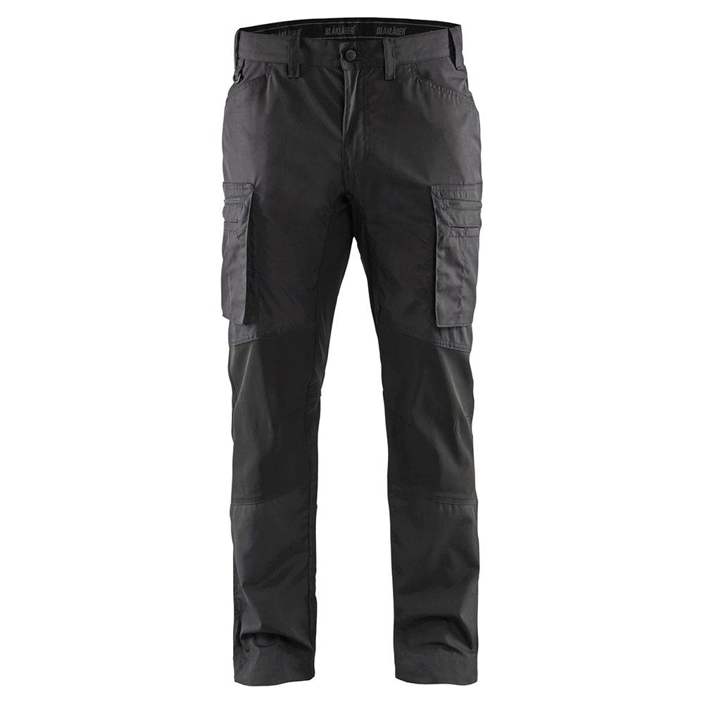 BLAKLADER 1459 Service Trousers with Stretch, Dark Grey/Black available ...