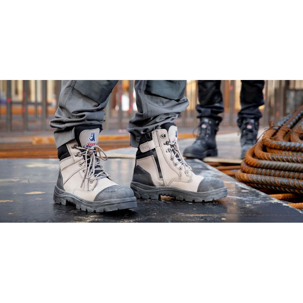 STEEL BLUE 392661 Southern Cross Zip S3 Safety Boot, Slate available ...